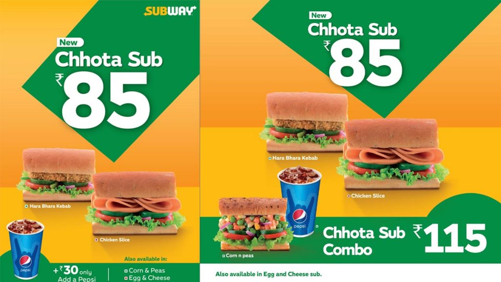 Subway India Introduces 4 Mini Sandwiches - THE STORY MUG